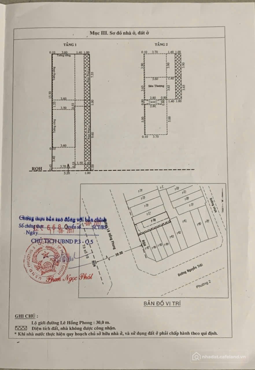 Bán nhà riêng: Chính Chủ Bán Nhà Mặt Tiền 124 Lê Hồng Phong, P.3, Q.5 ...