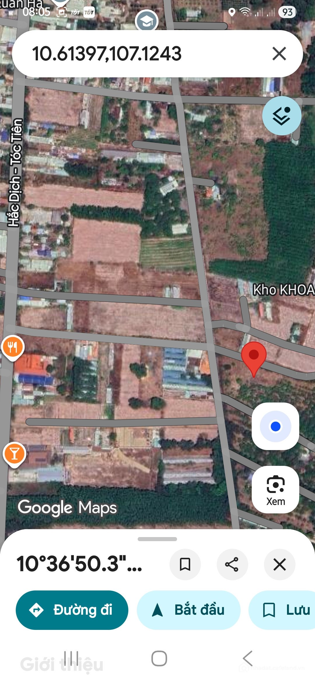 Bán đất thổ cư: Bán đất thổ cư đẹp hắc Dịch _ tóc tiên Kdc giá bình dân