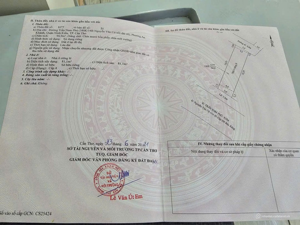 BÁN NHÀ TRỆT MẶT TIỀN TRẦN NAM PHÚ ( Lộ ngân hàng ) , phường An Khánh ...